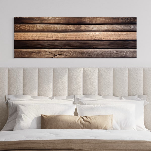 Long Wood Horizontal Wall Art - Etsy
