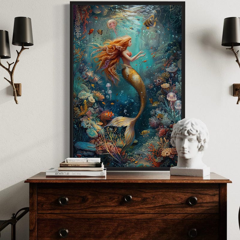 Mermaid Wall Decor - Etsy