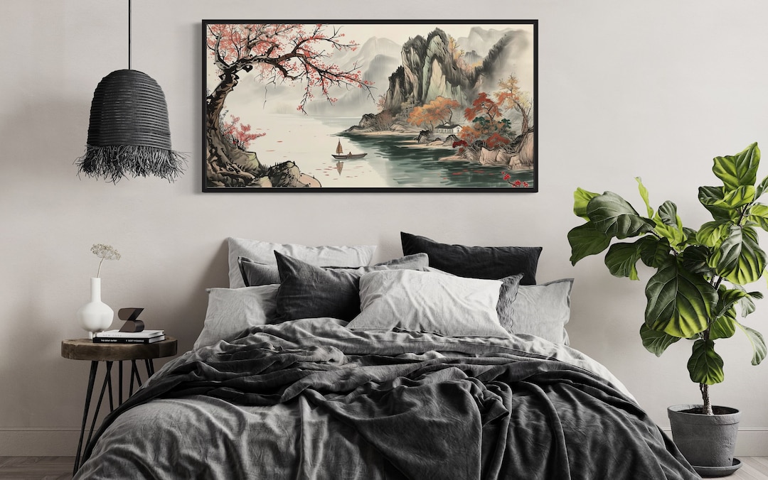 Chinese Landscape Traditional Painting Canvas PRINT, Shan Shui Hua Wall ...