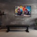 Gym Wall Art Graffiti Barbell Painting Canvas Print Motivational ...