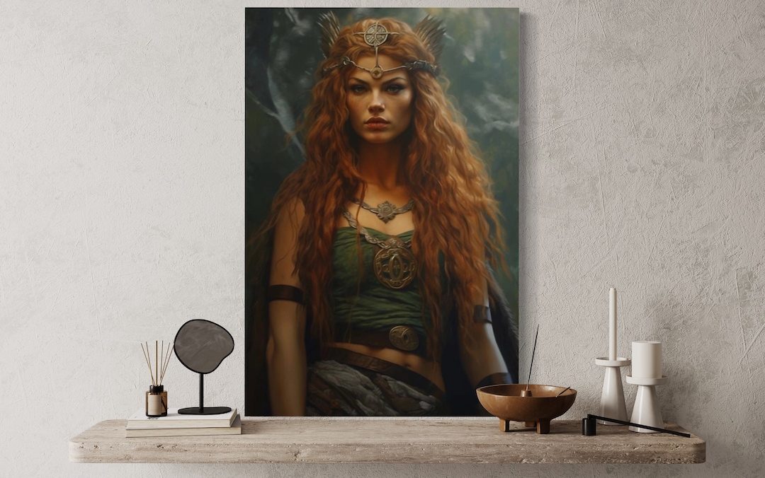 Macha Goddess Poster Painting or Canvas Irish Goddess of Sovereignty ...