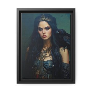 The Morrigan Poster - Warrior-queen Celtic Goddess Painting Print on ...