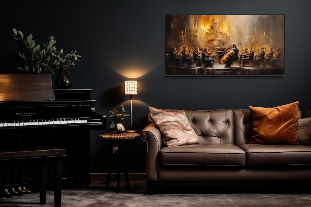 Classical Music Wall Art - Abstract Orchestra Painting, Classical ...