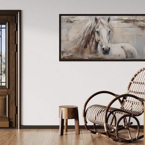 Rustic Horse Art - Etsy