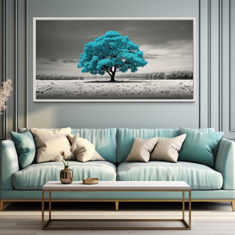 Teal Tree - Etsy