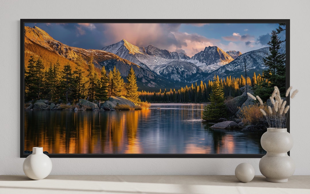 Rocky Mountain Wall Art, National Park Photo Style Canvas PRINT ...