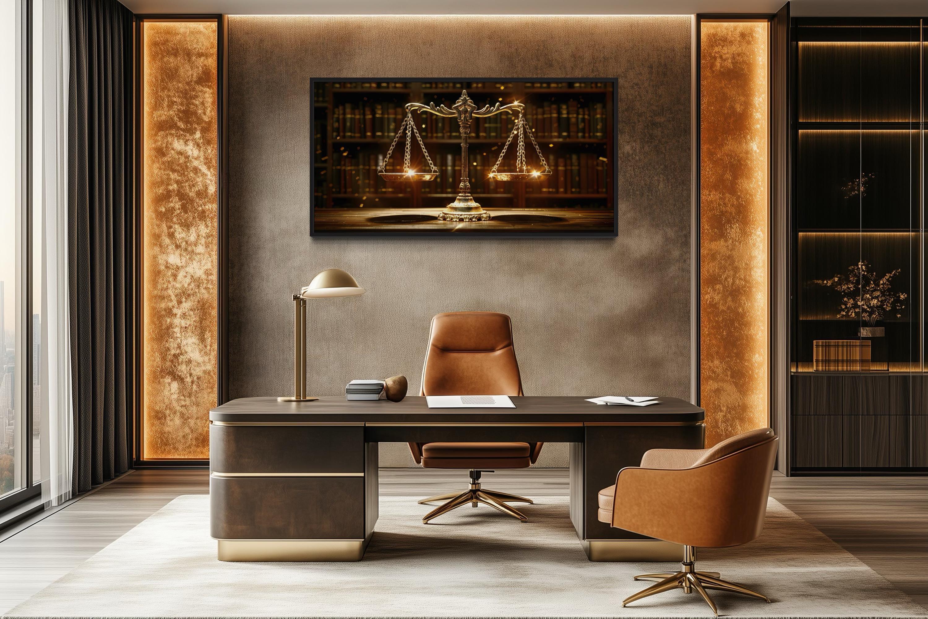 Scales of Justice Wall Art, Lawyer Gift, Lawyer Office Decor, Attorney ...