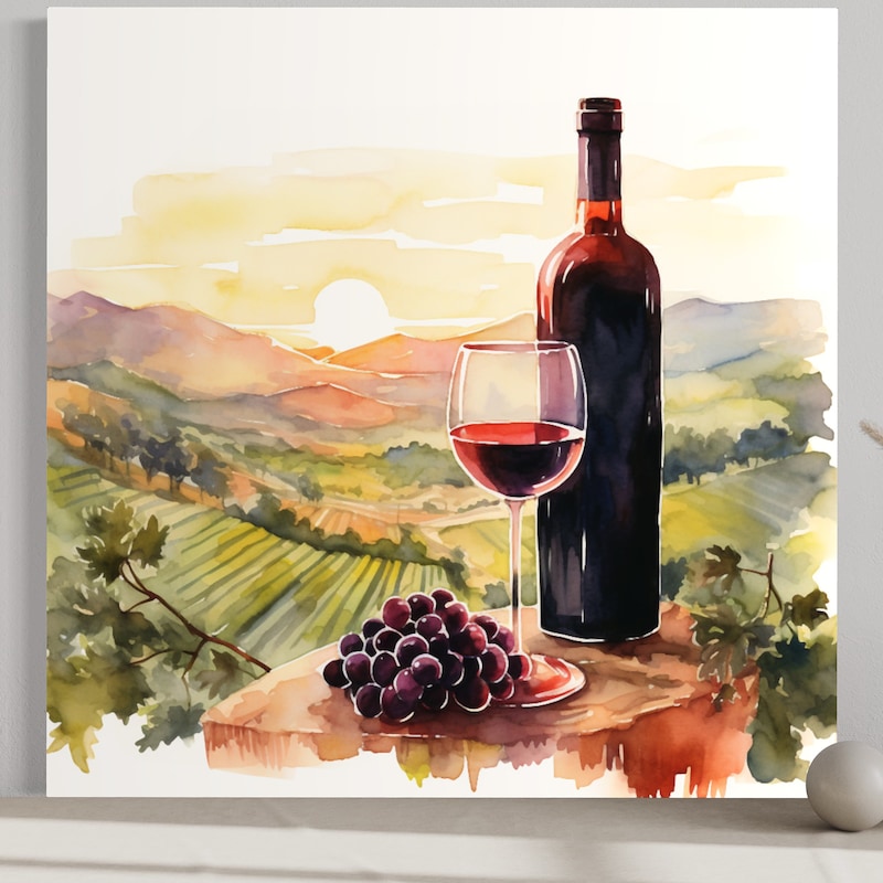 Vineyard Art - Etsy