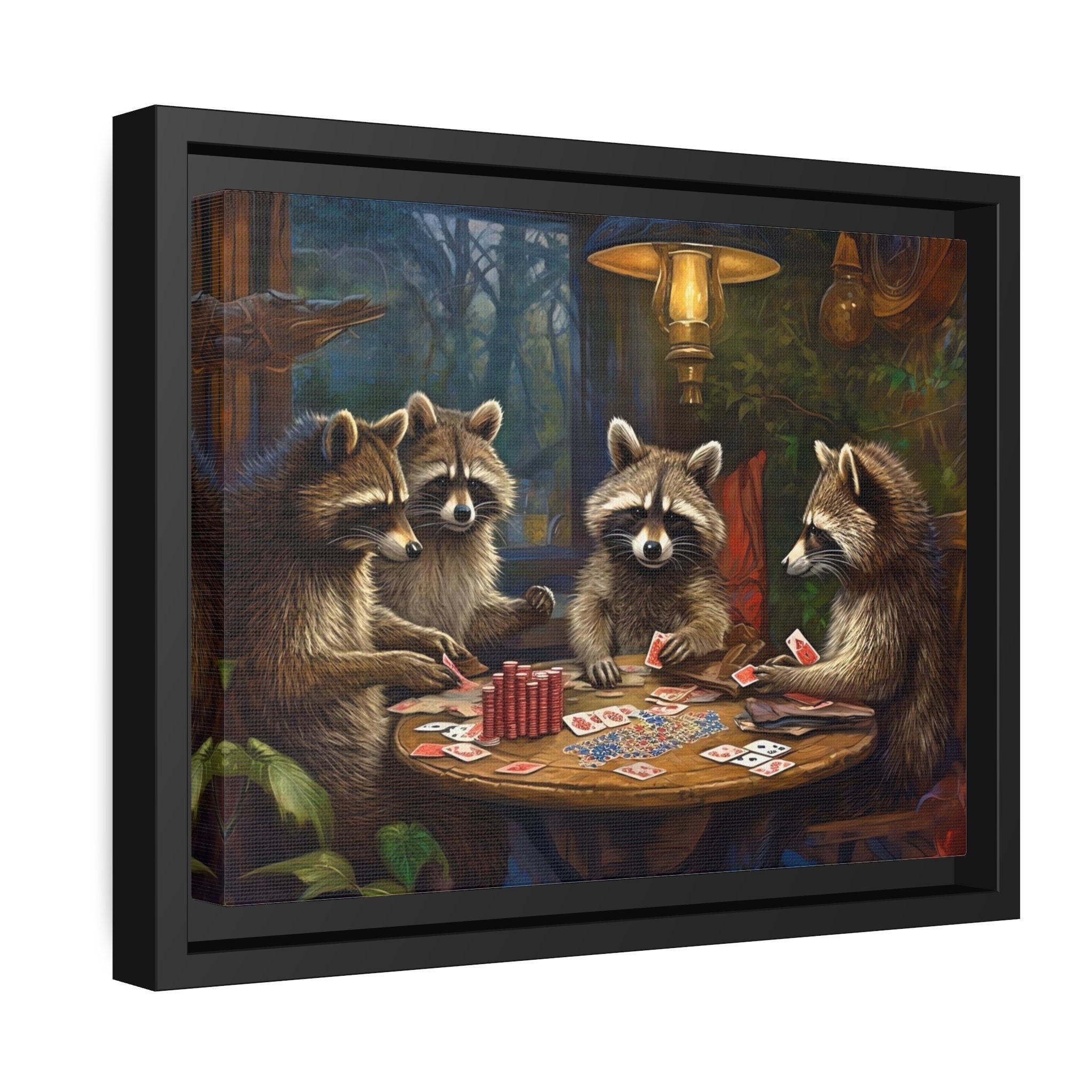 Raccoons Playing Poker Game Room Wall Art Poker Room Decor - Etsy Australia