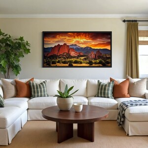 Colorado Springs Rocky Mountains Wall Art, Garden of the Gods Pikes ...