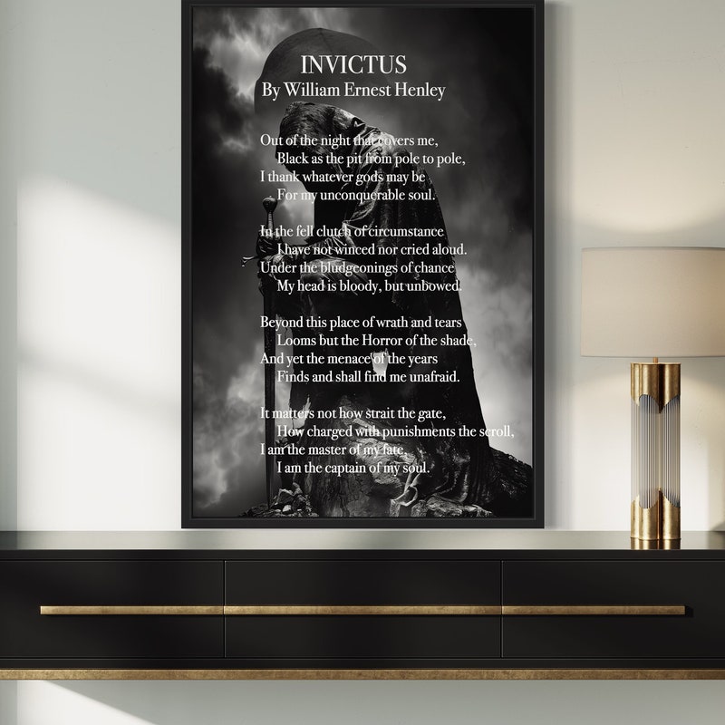 Invictus Poem - Etsy