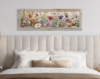 Rustic Farm Wall Art Old Red Barn Field Landscape Painting Canvas Print ...