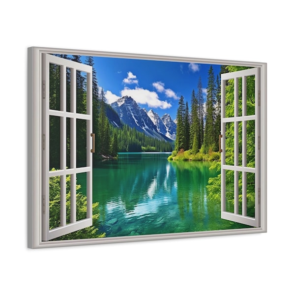 Open Window to Lake - Etsy