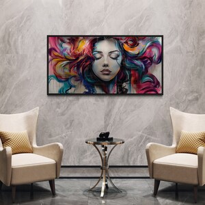 Hair Salon Wall Art, Beauty Parlor Spa Decor, Beautiful Woman ...