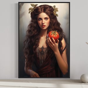 Persephone Greek Goddess of Underworld, Vegetation, Life Cycle Poster ...