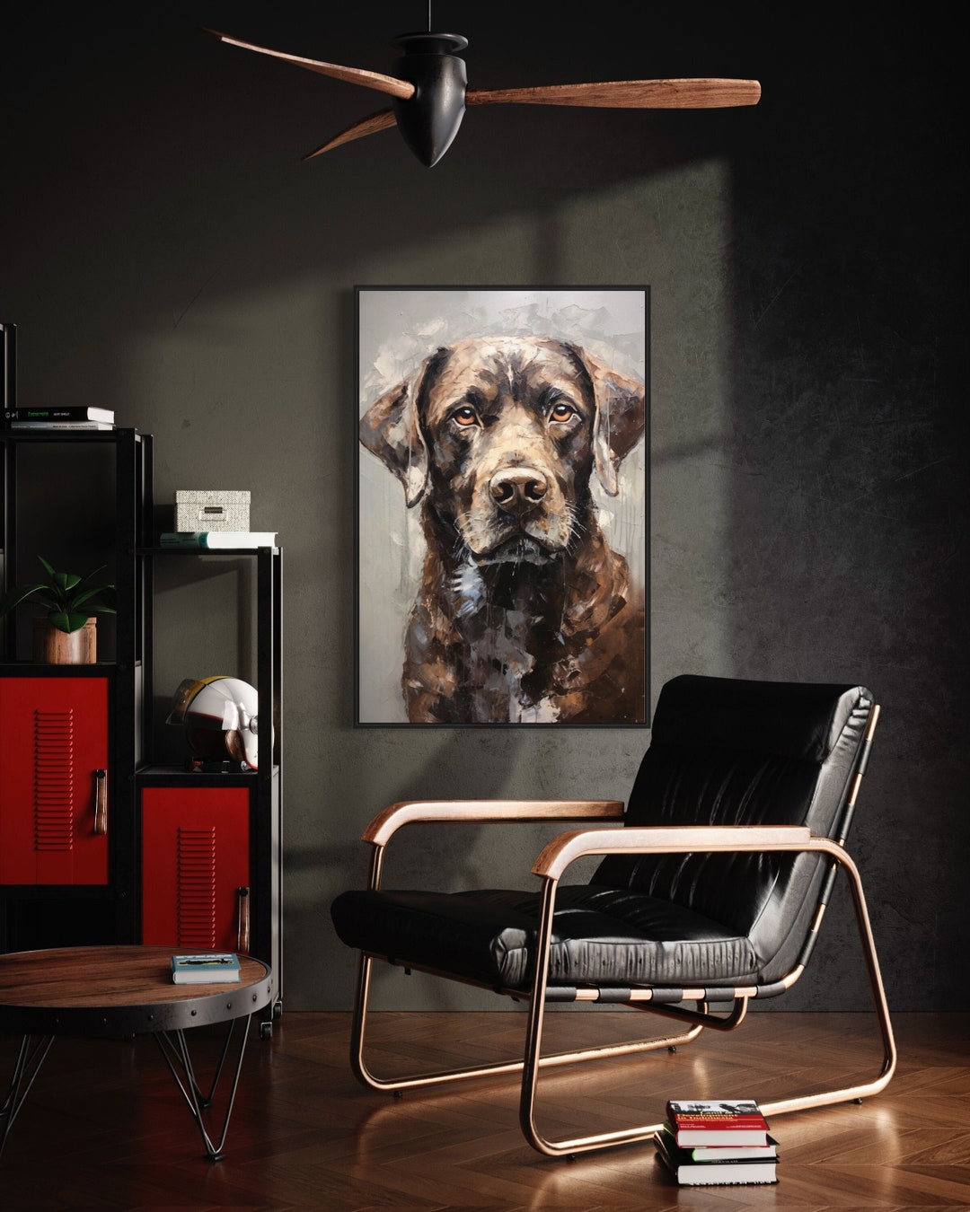 Chocolate Lab Abstract Portrait Labrador Retriever - Etsy
