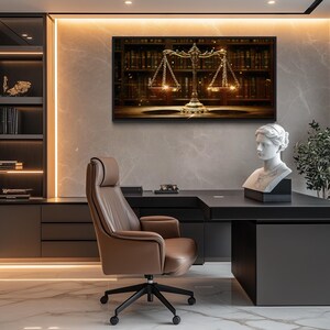 Scales of Justice Wall Art, Lawyer Gift, Lawyer Office Decor, Attorney ...