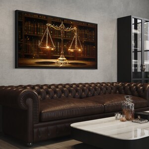 Scales of Justice Wall Art, Lawyer Gift, Lawyer Office Decor, Attorney ...