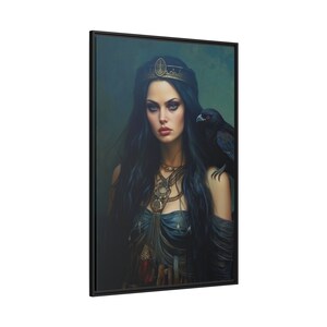 The Morrigan Poster - Warrior-queen Celtic Goddess Painting Print on ...