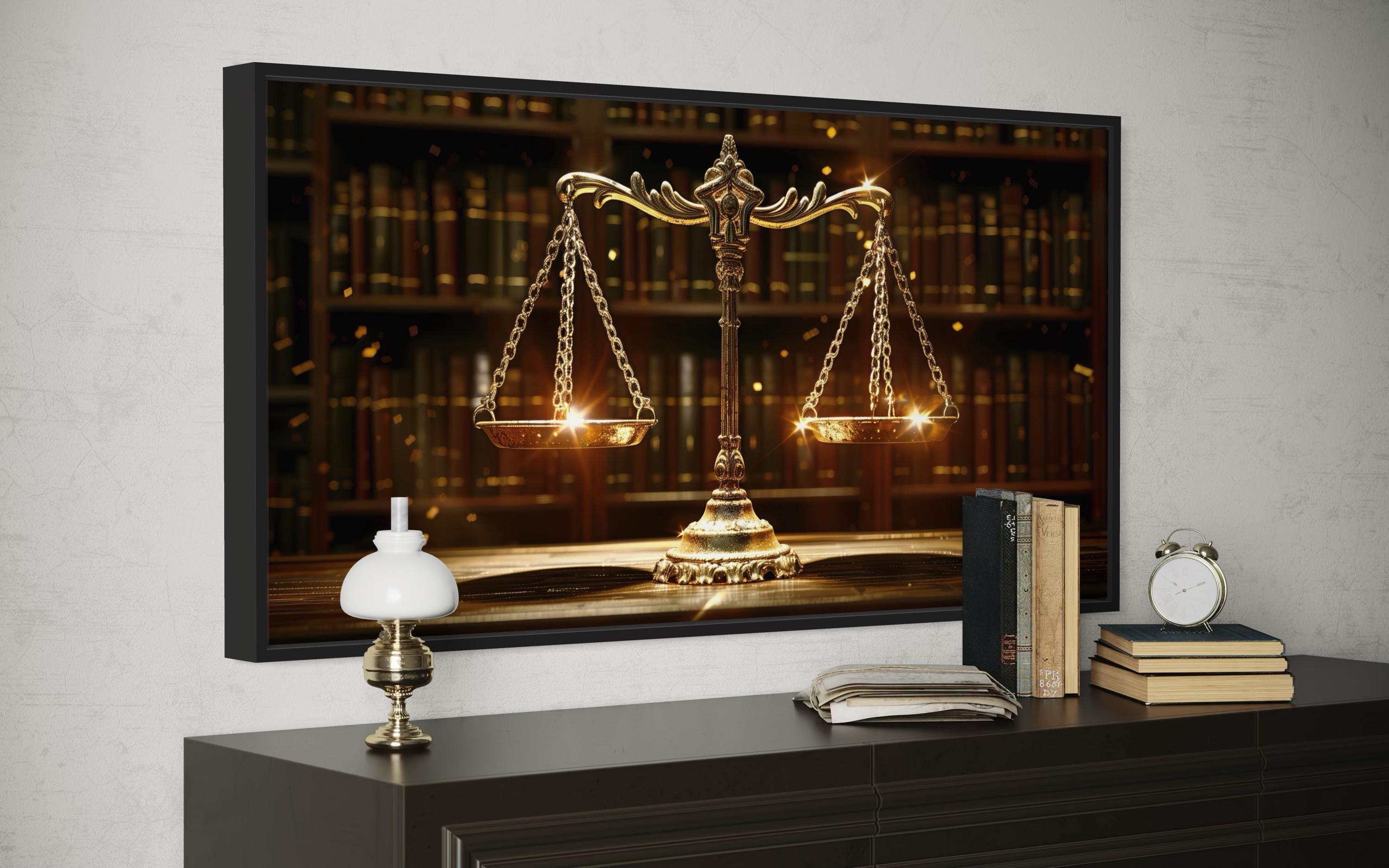 Scales of Justice Wall Art, Lawyer Gift, Lawyer Office Decor, Attorney ...