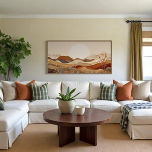 Boho Desert Landscape Earth Tones Wall Art - Neutral Arizona Desert ...