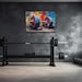 Gym Wall Art Graffiti Barbell Painting Canvas Print Motivational ...