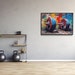 Gym Wall Art Graffiti Barbell Painting Canvas Print Motivational ...