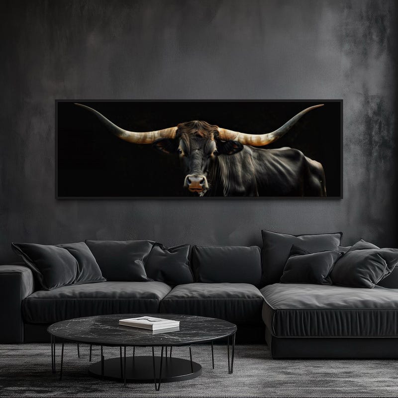 Framed Longhorn Prints - Etsy