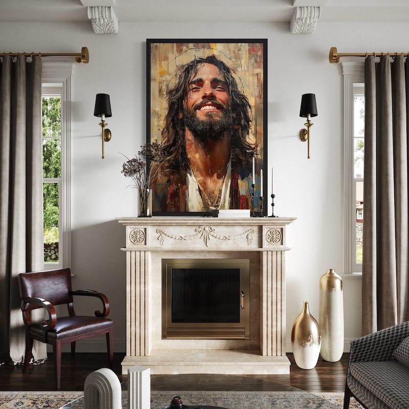 Graffiti Jesus Painting - Etsy