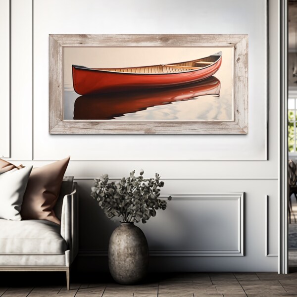 Canoe Painting - Etsy
