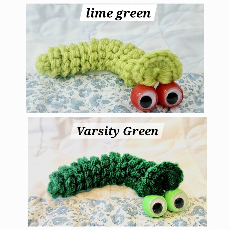 Crochet Worry Worms - Set of 6, With Poem Cards. Sensory Fidget ...