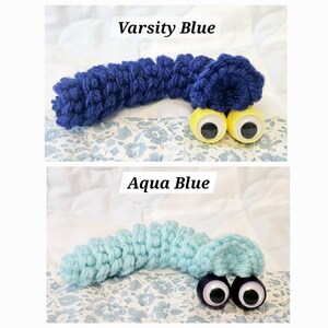 Crochet Worry Worms - Set of 6, With Poem Cards. Sensory Fidget ...