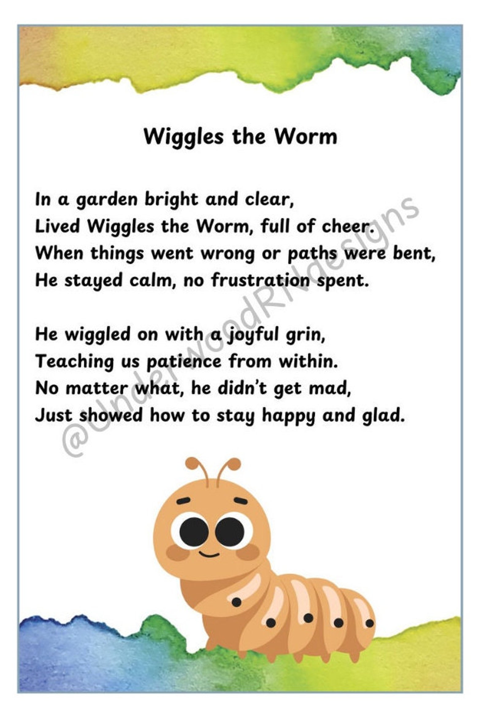 Worry Worm Wiggles the Worm Crochet Fidget Toy Sensory Toy Handmade ...