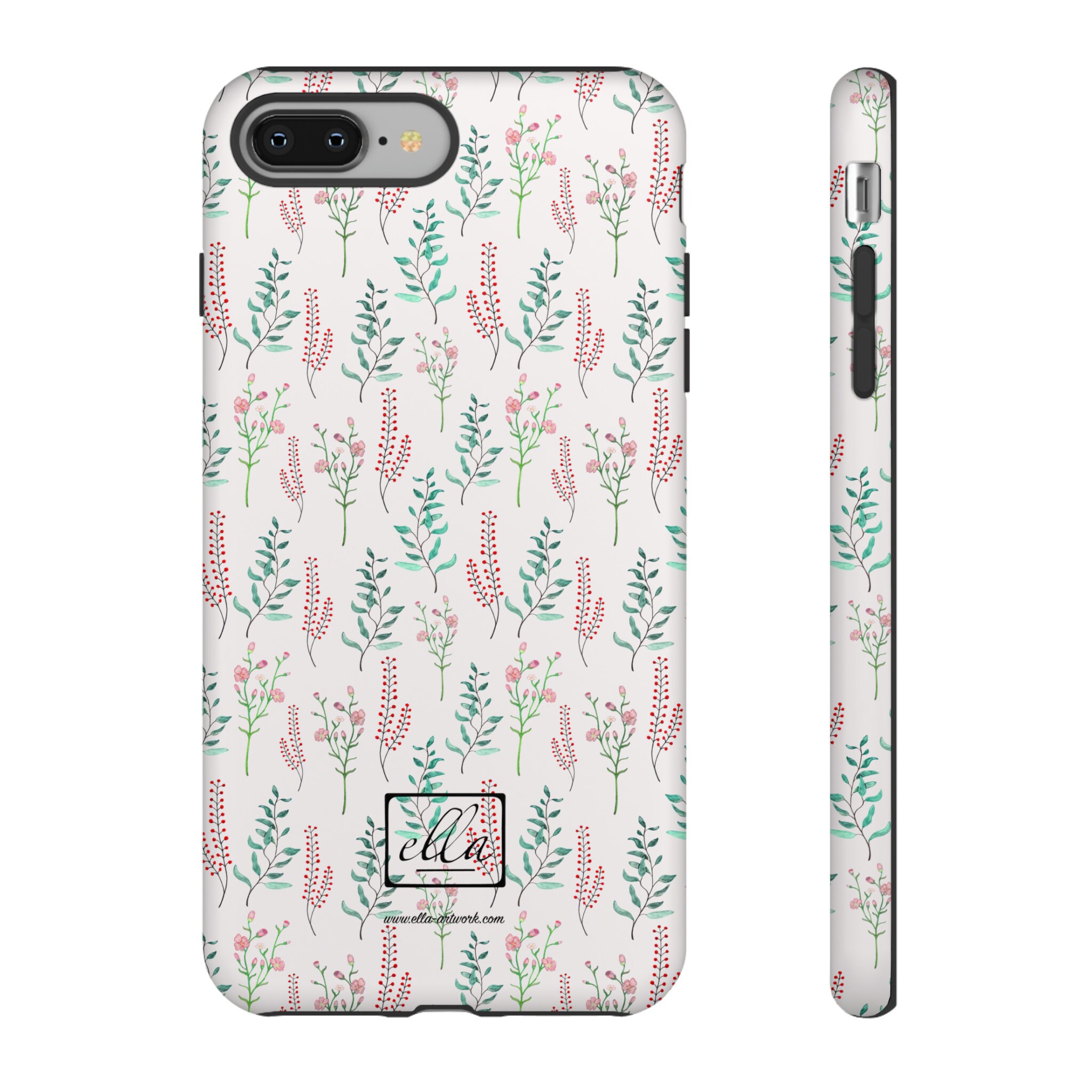 Watercolor Flower Pattern Phone Case, Spring Pattern for Smartphone ...