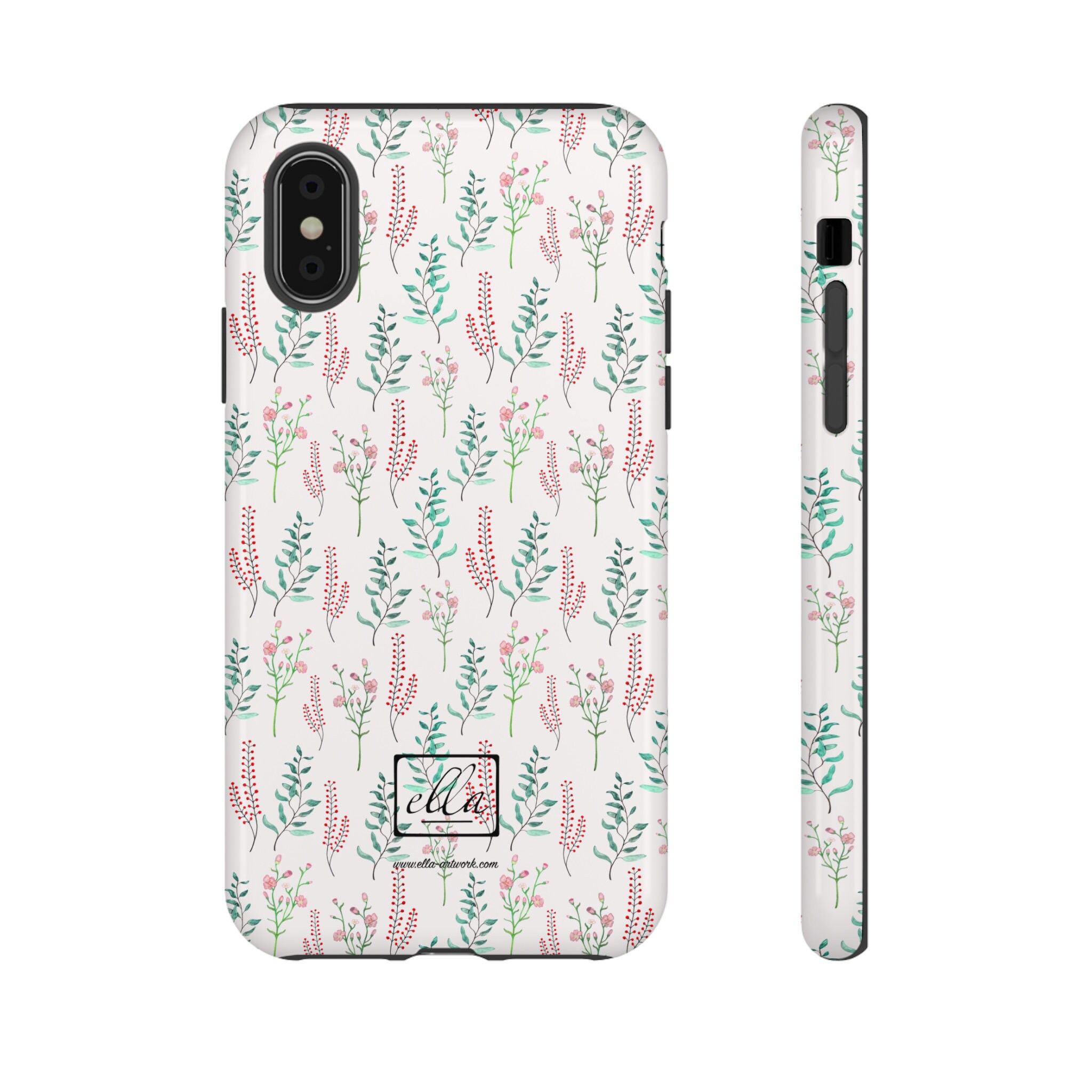 Watercolor Flower Pattern Phone Case, Spring Pattern for Smartphone ...