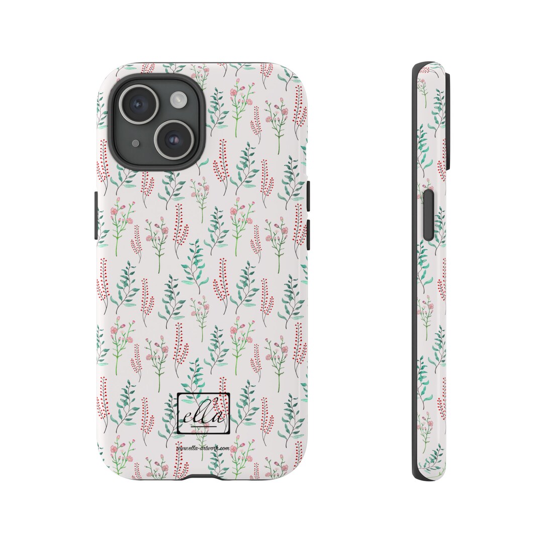Watercolor Flower Pattern Phone Case, Spring Pattern for Smartphone ...
