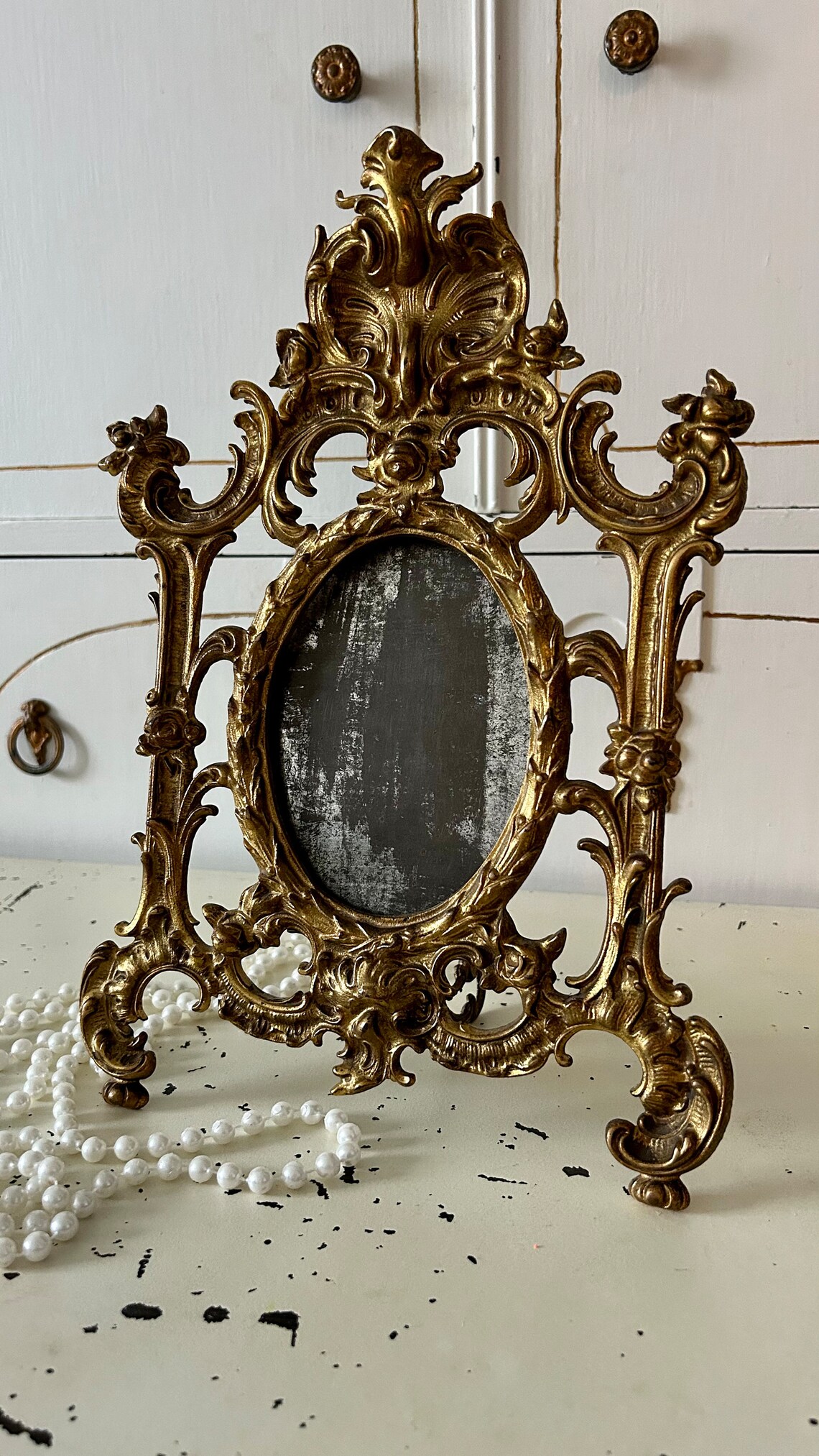 Vintage Victorian NB & IW Picture Frame - Etsy