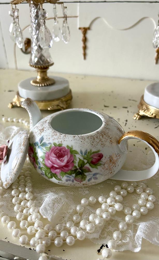 Lefton Rose Teapot - Etsy