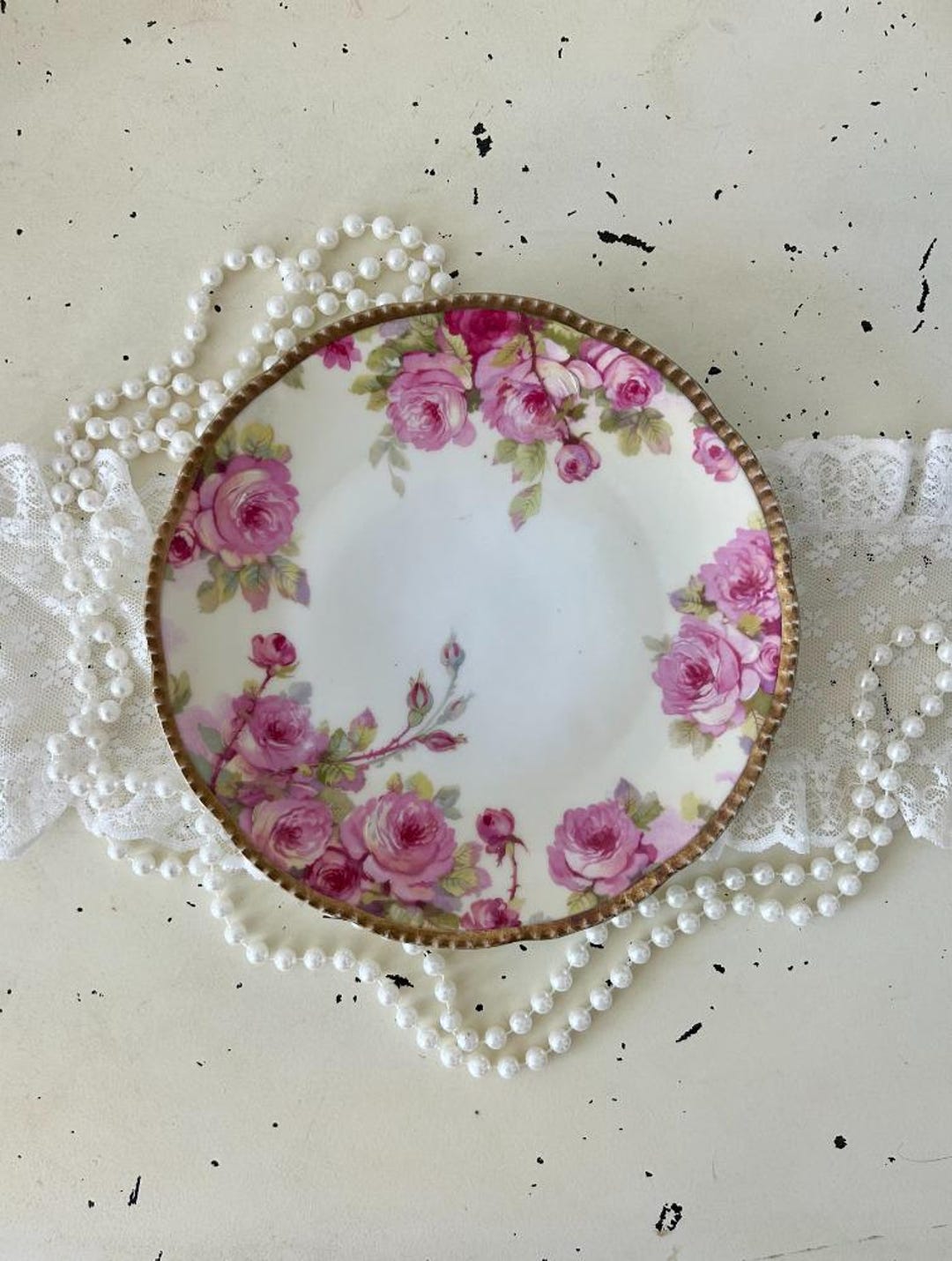 Floral Prussia Plate - Etsy