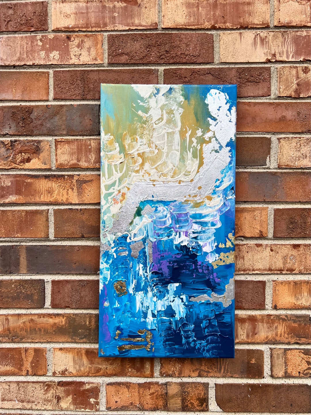 Ignoring the Boundaries Abstract Art Painting in Acrylics, 20x10 - Etsy