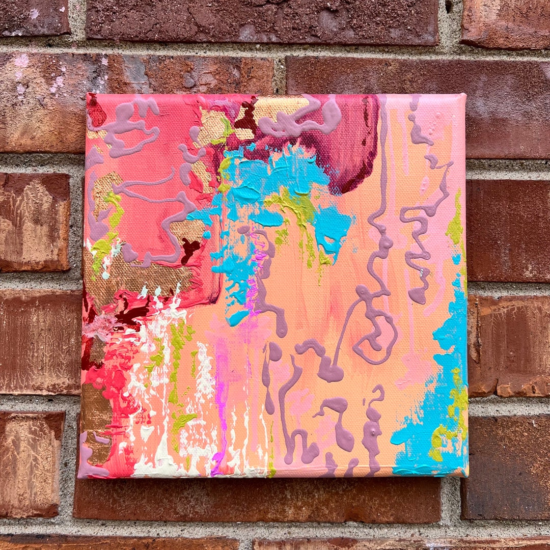 Internal Struggles- Abstract Art Painting in Acrylics by Artjp, 8”x8 ...