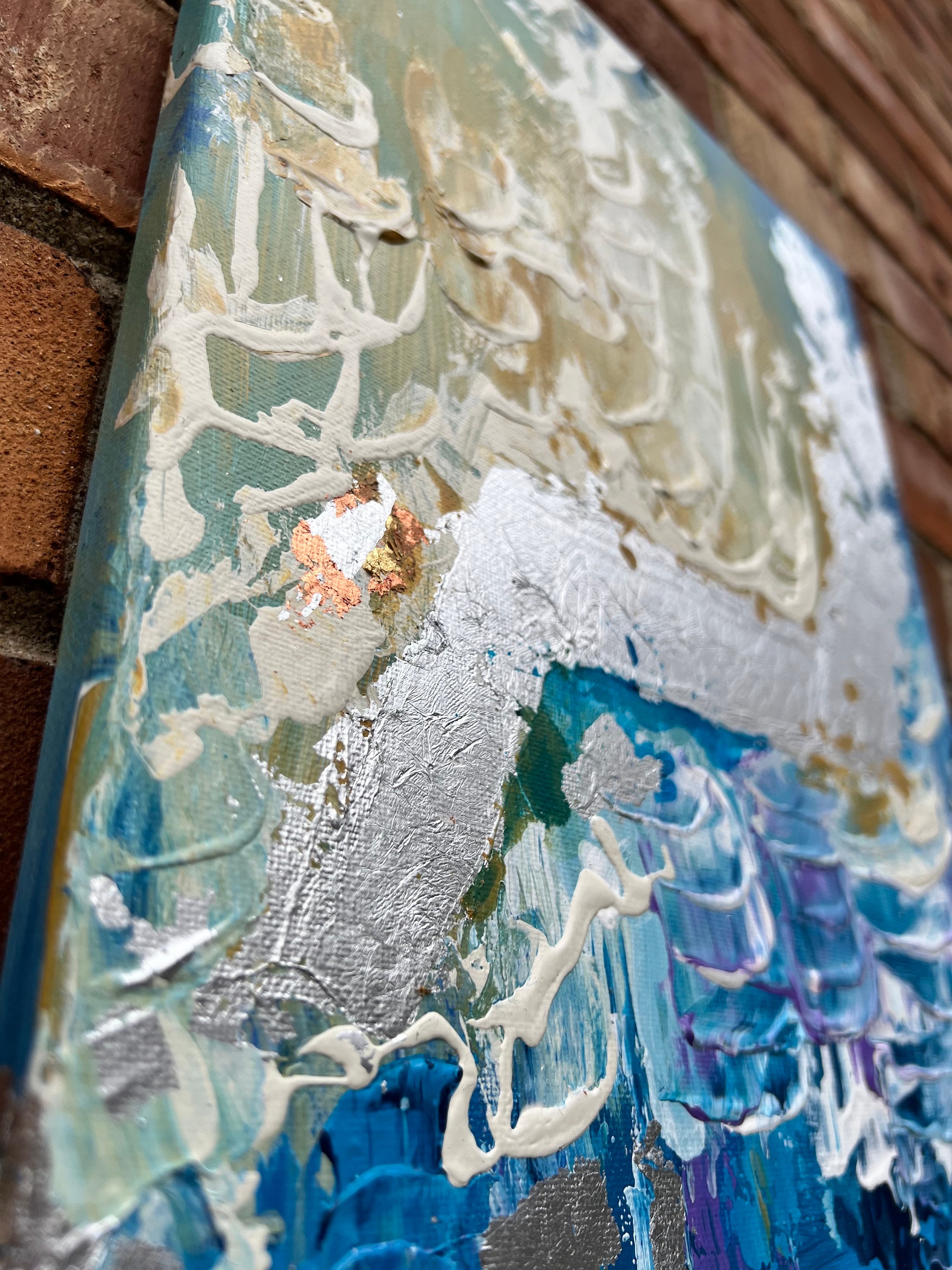 Ignoring the Boundaries Abstract Art Painting in Acrylics, 20x10 - Etsy