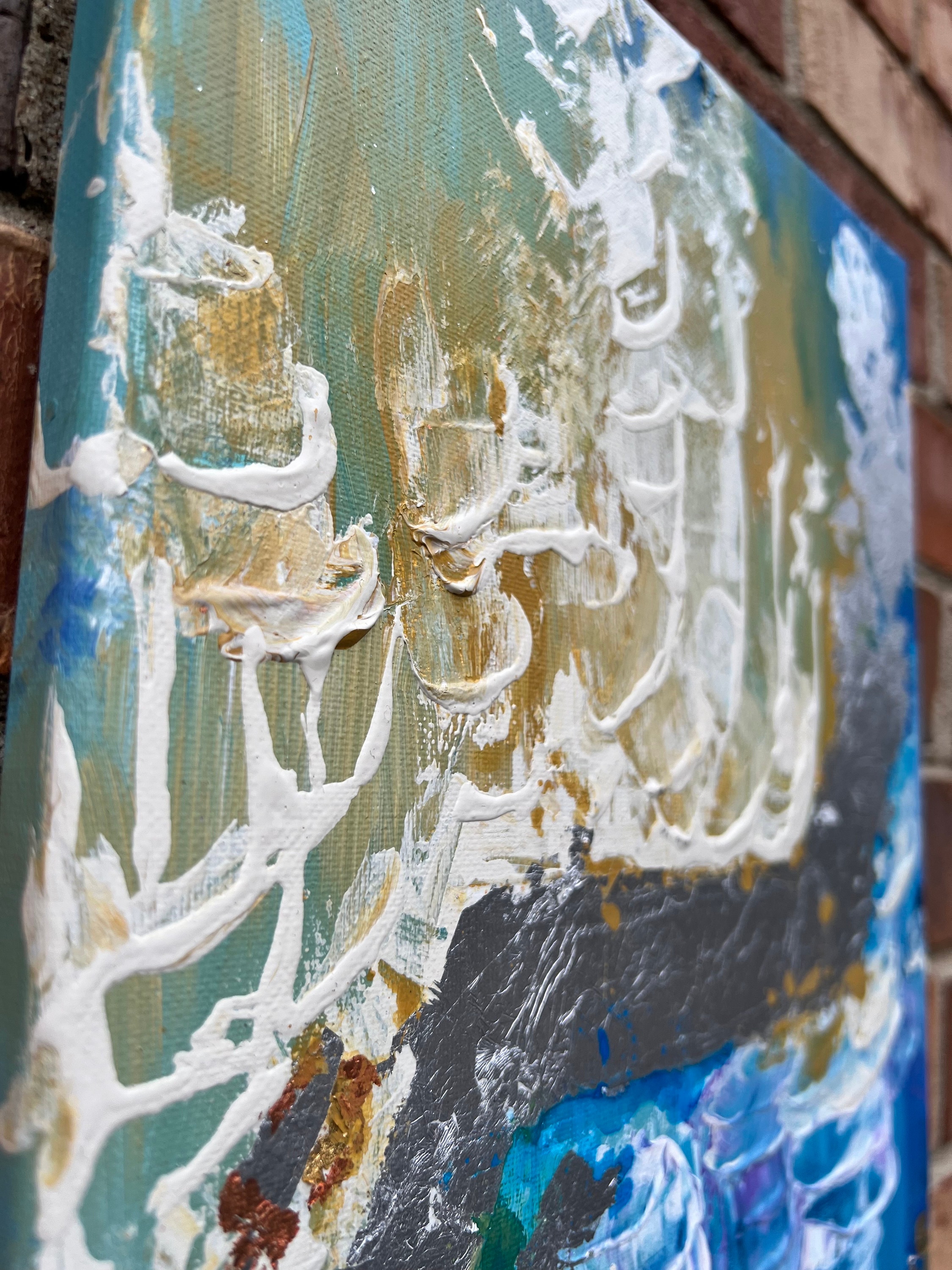 Ignoring the Boundaries Abstract Art Painting in Acrylics, 20x10 - Etsy