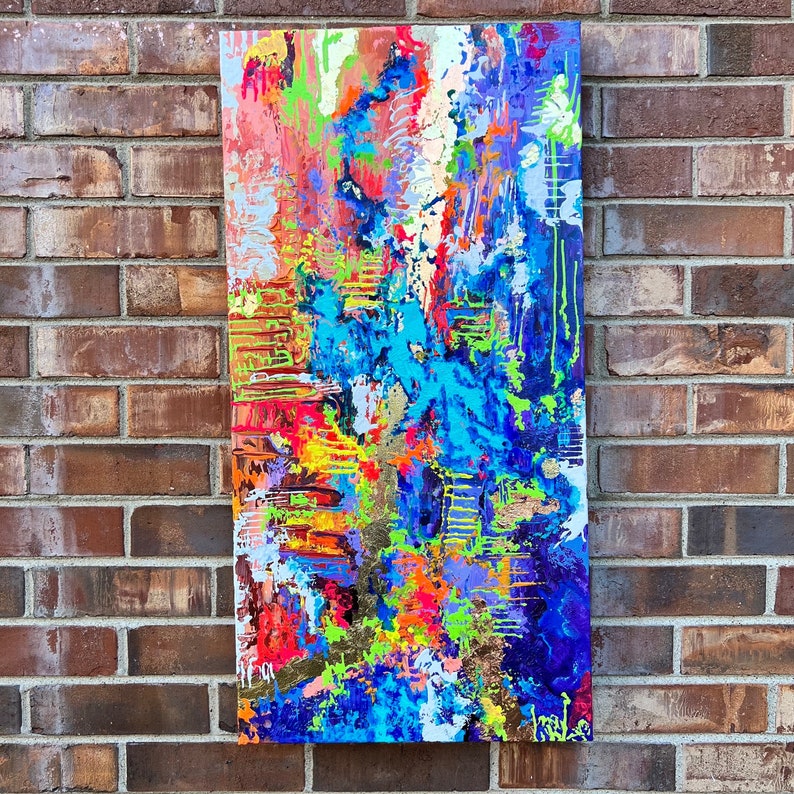 The Sick Feeling of Accountability- Abstract Art Painting in Acrylics ...