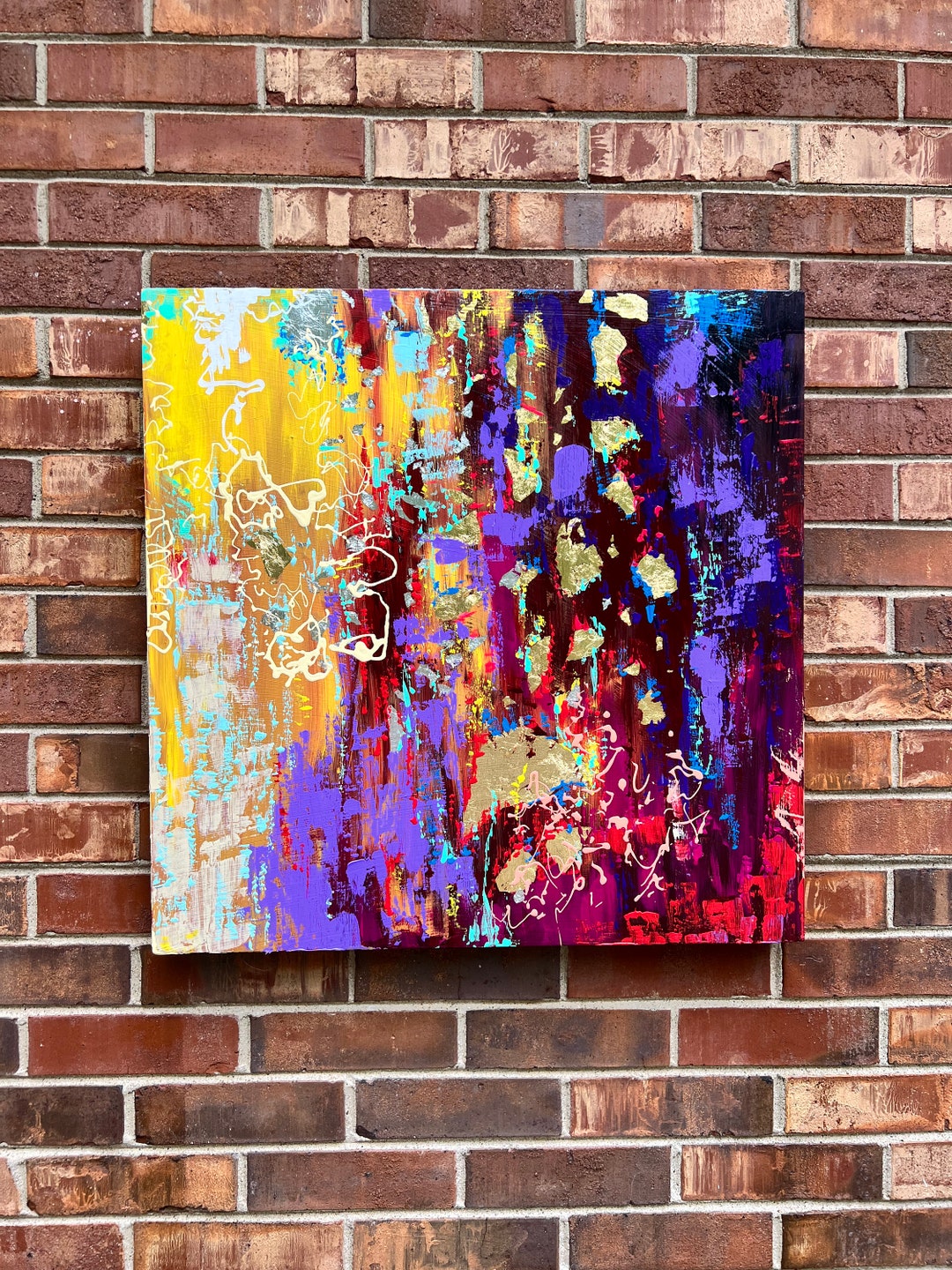 Enigma of a Virgo- Abstract Art Painting in Acrylics, 24” X 24” - Etsy