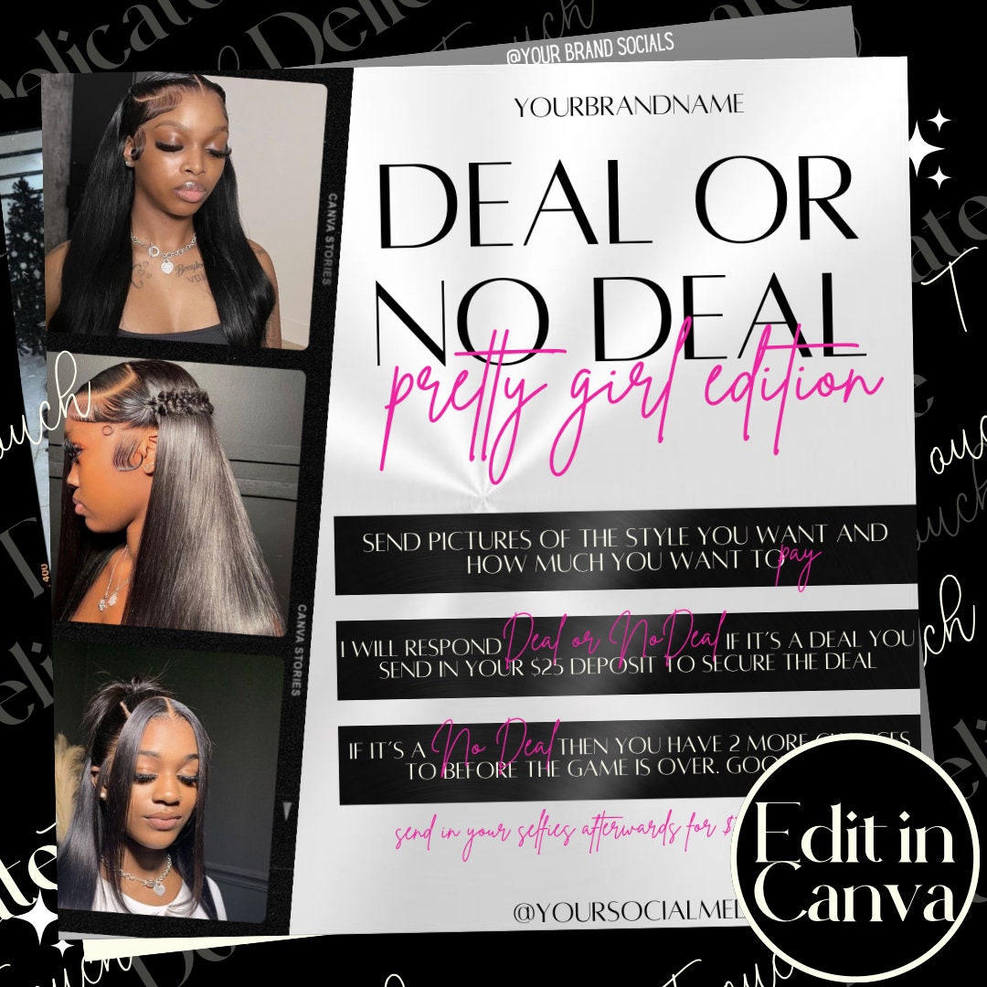Deal or No Deal Flyer, Deal or No Deal Hair Nails Lashes Braids Makeup ...