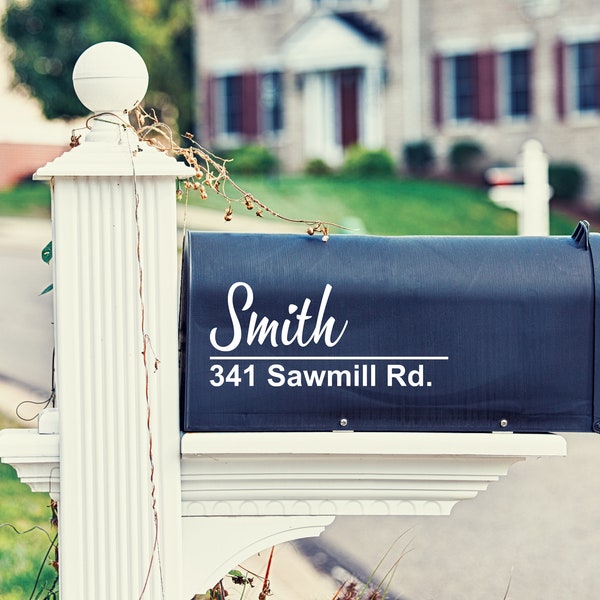 Mailbox Sign With Name and Address - Etsy