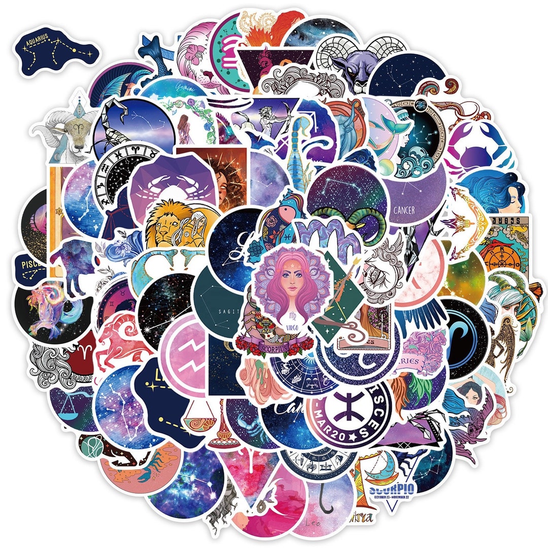 Astrology Constellation Sticker Packs Star Signs Horoscope - Etsy