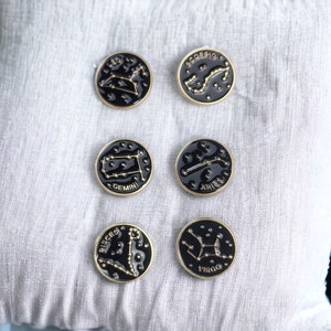 Zodiac Enamel Pins Astrology Signs Pins Backpack Pins Decor ...