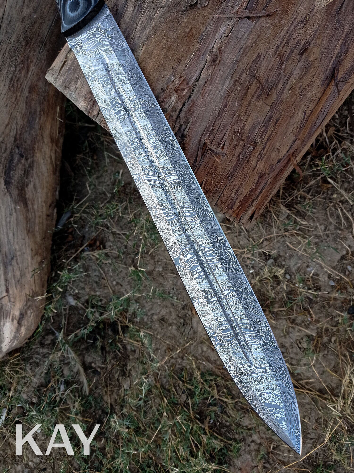 Roman Gladius Style Custom Hand Forged Damascus Steel Full Tang ...